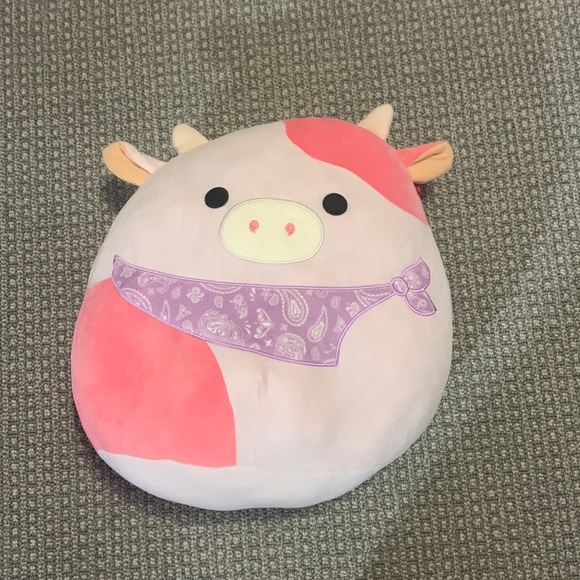 Squishmallows | Toys | Pink Cow With Purple Bandana Squishmallow | Poshmark